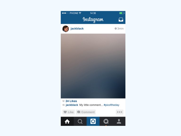 Instagram Mobile Mockup - Freebies.Fluxes.com