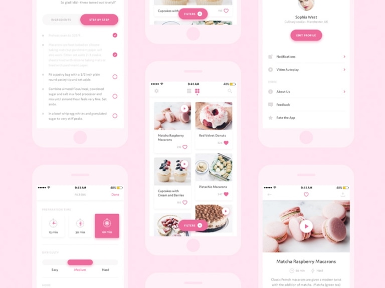 Desserts app - Freebies.Fluxes.com