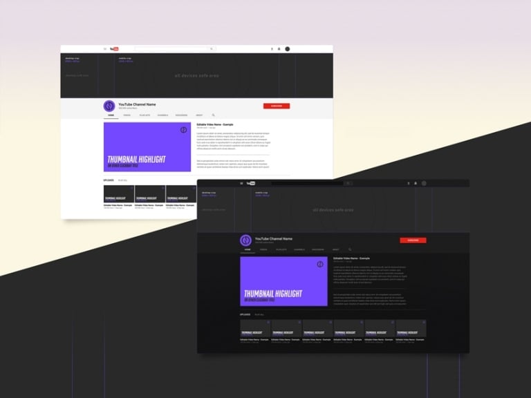 Channel New Layout Mockup Freebies Fluxes